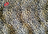 China Leopard Printed 100% Polyester Velvet Fabric 210gsm Crushed Upholstery Velvet for sale