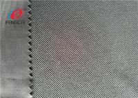 China Anti Static Grey Twill Fabric 90% Polyester 10% Spandex Weft Knitted Interlock Sportswear Material for sale