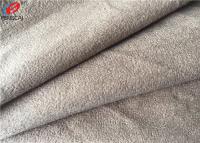 China 140GSM Brushed Suede Polyester Fabric 155cm Width for Upholstery and Sofa Applications for sale
