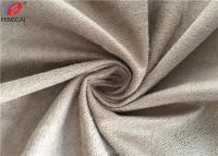 China 140GSM Brushed Suede Polyester Fabric 155cm Width for Upholstery and Sofa Applications for sale