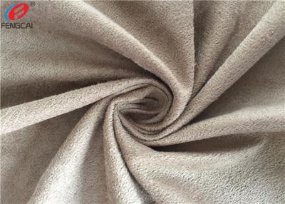 China 140GSM Brushed Suede Polyester Fabric 155cm Width for Upholstery and Sofa Applications for sale