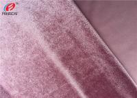 China Shiny Polyester Spandex Velvet Fabric 230 GSM 58 Inch Width for Dress and Garment for sale
