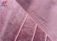 China Shiny Polyester Spandex Velvet Fabric 230 GSM 58 Inch Width for Dress and Garment for sale