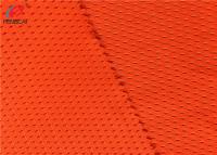 China High Visibility Orange Color Mesh Fabric Fluorescent Material Fabric for sale