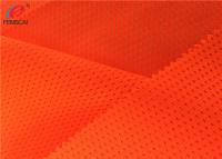 China High Visibility Orange Color Mesh Fabric Fluorescent Material Fabric for sale