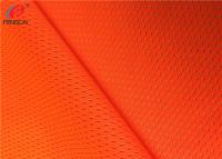 China High Visibility Orange Color Mesh Fabric Fluorescent Material Fabric for sale