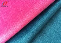 China 100% Polyester Velvet Sofa Fabric 165cm Width 200gsm Eco Friendly Upholstery for sale