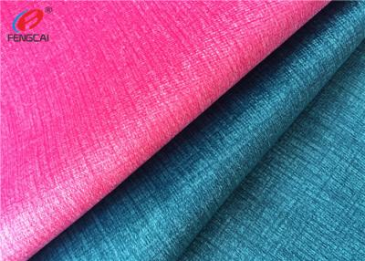 China 100% Polyester Velvet Sofa Fabric 165cm Width 200gsm Eco Friendly Upholstery for sale