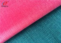 China 100% Polyester Velvet Sofa Fabric 165cm Width 200gsm Eco Friendly Upholstery for sale