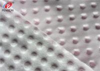 China 100% Polyester Pink Minky Plush Dot Fabric Super Soft Anti Pilling Material for sale