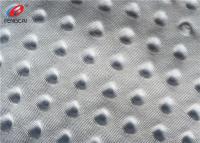 China 1mm Pile 100% Polyester Minky Dot Blanket Fabric Minky Plush Fabric for sale