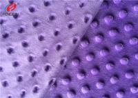 China 2mm Super Soft Minky Dot Polyester Bubble Fabric Minky Plush Fabric for sale
