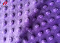 China 2mm Super Soft Minky Dot Polyester Bubble Fabric Minky Plush Fabric for sale