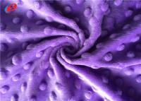 China 2mm Super Soft Minky Dot Polyester Bubble Fabric Minky Plush Fabric for sale