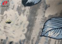 China Press Glue Polyester Sofa Velvet Upholstery Fabric , Print Knitted Fabric for sale
