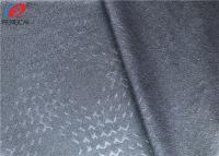 China Embossed 90% Polyester 10% Lycra Moisture Wicking Fabric , Weft Knitting Fabric for sale