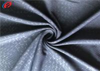 China Embossed 90% Polyester 10% Lycra Moisture Wicking Fabric , Weft Knitting Fabric for sale