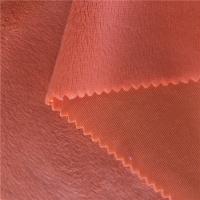 China 1.5mm Polyester Spandex Short Plush Fabric 150cm Width Super Soft Hair Fabric for Garment Toy Making for sale