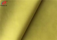 China Yellow Colour Semi-dull Lycra Knitted Polyester Spandex Fabric For Apparel for sale