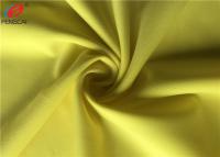 China Yellow Colour Semi-dull Lycra Knitted Polyester Spandex Fabric For Apparel for sale