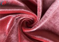China Shiny Fleece Stretch Polyester Spandex Velvet Fabric 260GSM 1.6M Width for Dresses and Upholstery for sale