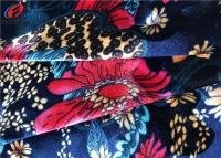China Elastic Spandex Velvet Fabric Brushed Printed Stretch Velour Fabric Custom Size for sale
