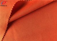China Plain Dyed Polyester Tricot Knit Fabric , Mercerized Plain Cloth For Garment for sale
