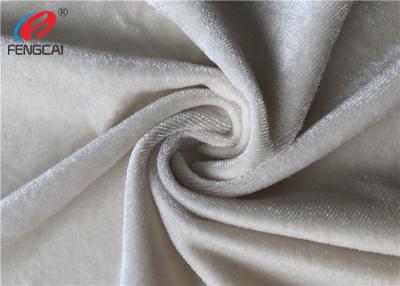 China Shiny Silver Warp Knit Velvet Fabric 95 Polyester 5 Spandex 270GSM 60 Inch for sale