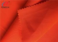 China 155cm Width 100gsm High Visibility Fluorescent Polyester Fabric for Safety Workwear EN ISO20471 Certified for sale