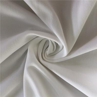 China 90% Polyester 10% Spandex Weft Knitted Interlock Fabric 240 GSM 4 Way Stretch for sale