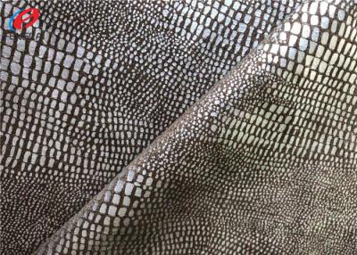 China 130gsm 150cm Waterproof Polyester Faux Leather Suede Bronzing Fabric for Sofa Upholstery and Furniture for sale