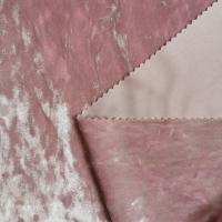 China 220 GSM Korean Velvet Fabric 160 cm Width Adjustable Weight for Dress and Sofa for sale