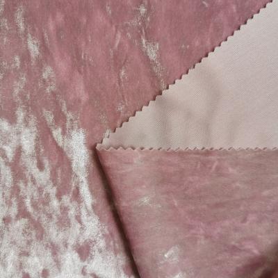 China 220 GSM Korean Velvet Fabric 160 cm Width Adjustable Weight for Dress and Sofa for sale