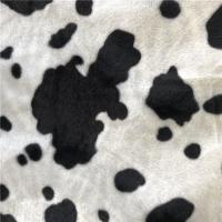 China Custom Rotary Patterned 100% Polyester Minky Fabric 165cm Width 200GSM for sale