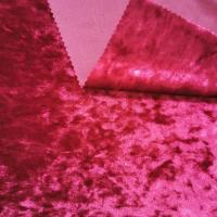 China KS Velevt Polyester Velvet Fabric For Garment for sale