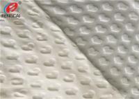 China Heart Design Super Soft Polyester Minky Fabric For Baby Blanket In White for sale