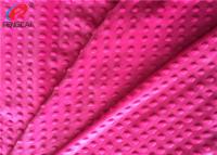 China Embossed 100% Polyester Minky Dot Plush Fabric 58/60