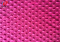 China Embossed 100% Polyester Minky Dot Plush Fabric 58/60