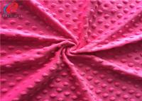 China Embossed 100% Polyester Minky Dot Plush Fabric 58/60