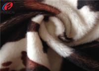China Animal Printed Polyester Velvet Fabric 160cm Width 200g Weight for Home Textile and Upholstery for sale