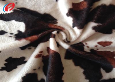 China Animal Printed Polyester Velvet Fabric 160cm Width 200g Weight for Home Textile and Upholstery for sale