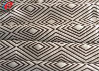 China Diamond Check Printed Warp Knitting Polyester Velvet Fabric 165cm Width 180-300gsm for Furniture for sale