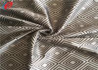 China Diamond Check Printed Warp Knitting Polyester Velvet Fabric 165cm Width 180-300gsm for Furniture for sale
