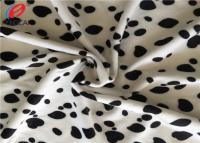 China Animal Printed Warp Knitting Polyester Velvet Fabric 220 GSM 1.75m Width for sale