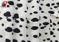 China Animal Printed Warp Knitting Polyester Velvet Fabric 220 GSM 1.75m Width for sale