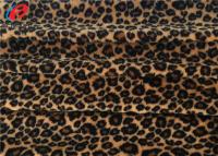 China Leopard Printed 100% Stretch Polyester Fabric 1MM Velboa Fabric Eco Friendly for sale