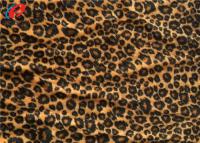 China Leopard Printed 100% Stretch Polyester Fabric 1MM Velboa Fabric Eco Friendly for sale