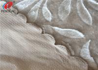 China Flower Embossed Crushed Velour Fabric 220 GSM 185cm Width for Sofa Upholstery and Home Textile for sale