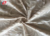 China Flower Embossed Crushed Velour Fabric 220 GSM 185cm Width for Sofa Upholstery and Home Textile for sale