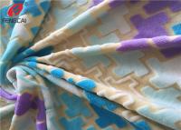 China Embossed Print 100% Polyester Minky Plush Fabric 240gsm 1.8m Wide Super Soft Velboa for sale